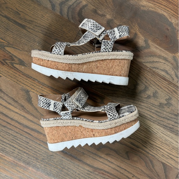 Marc Fisher | Shoes | Marc Fisher Gylian Platform Sandals In Snake ...